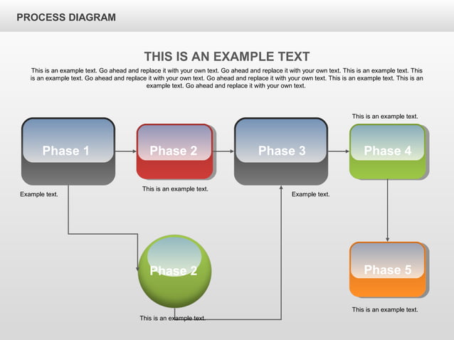 Process Flow Chart for PowerPoint by PoweredTemplate.com