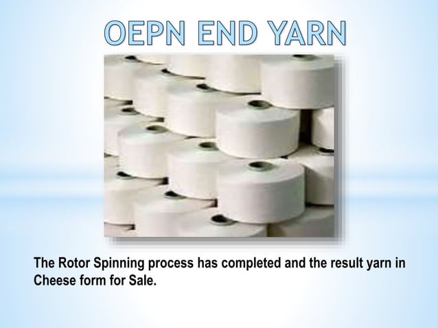 PROCESS FLOWCHART OF ROTOR SPINNING.pptx