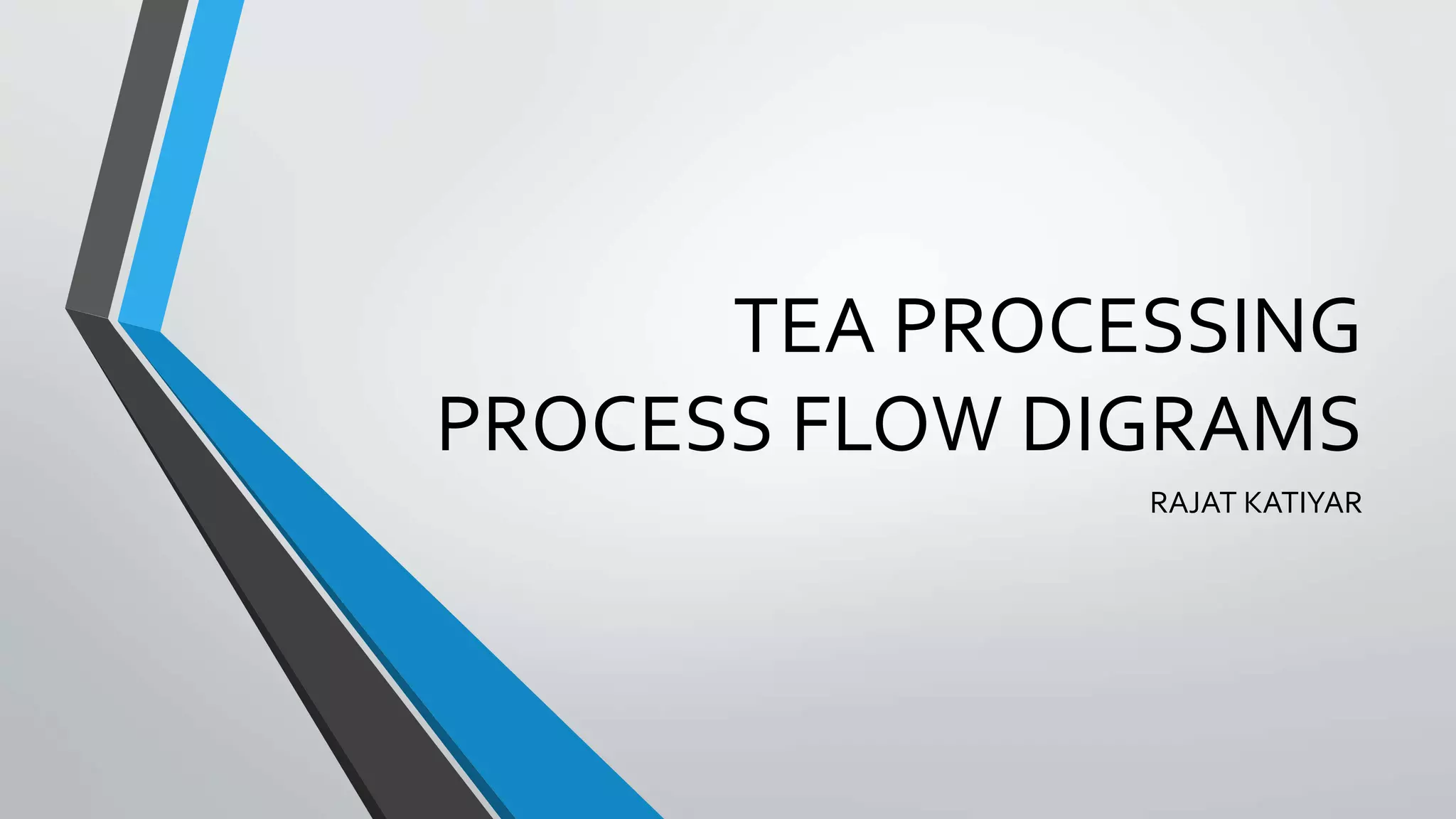 Process flow chart tea processing | PPTX