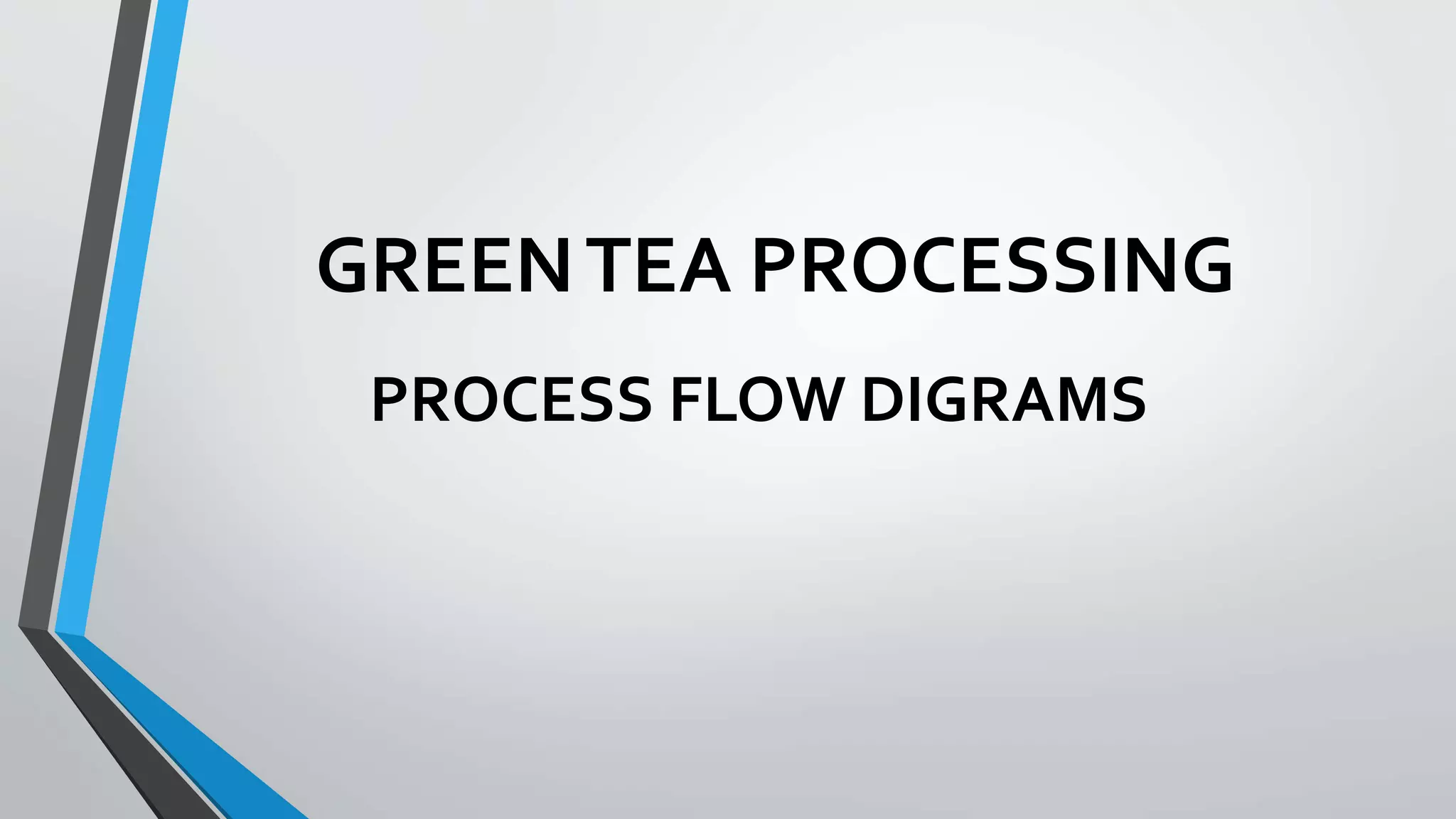 Process flow chart tea processing | PPTX
