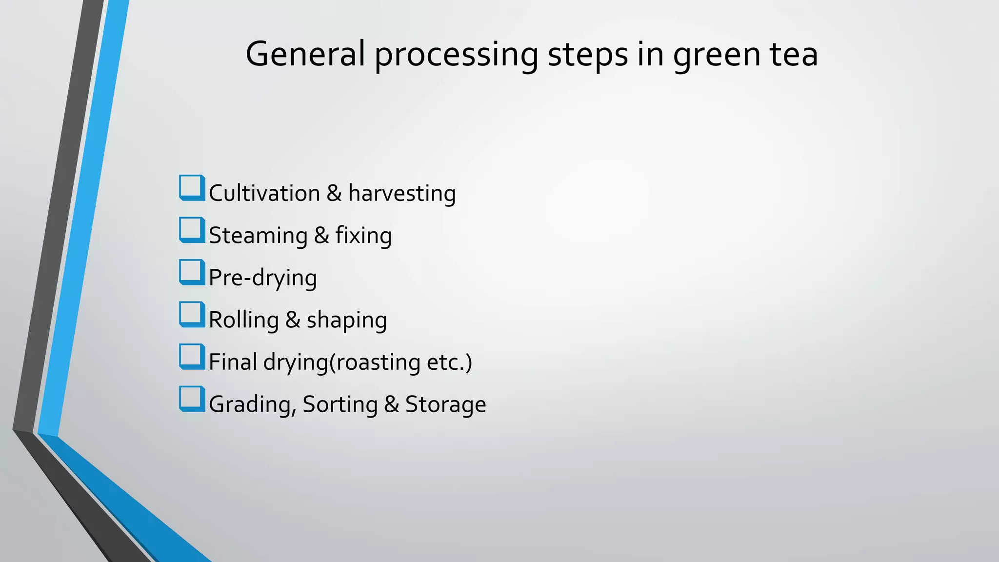 Process flow chart tea processing | PPTX