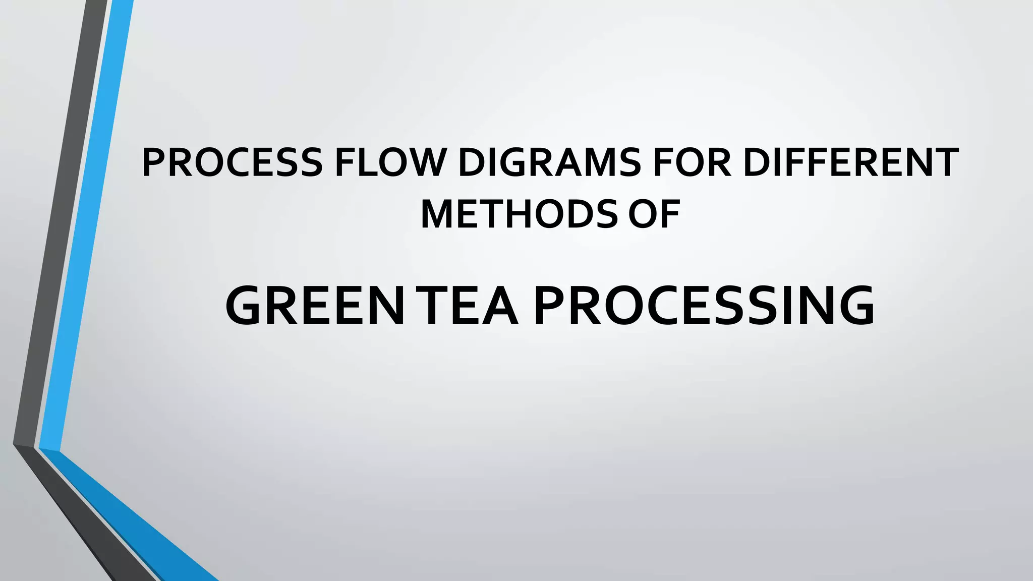 Process flow chart tea processing | PPTX