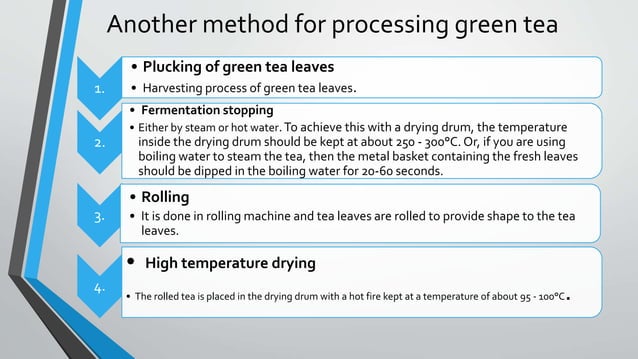 Process flow chart tea processing | PPTX | Home Appliances | Home & Garden