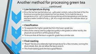 Process flow chart tea processing | PPTX