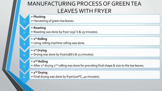 Process flow chart tea processing | PPTX | Home Appliances | Home & Garden
