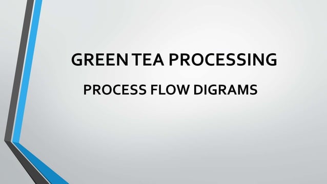 Process flow chart tea processing | PPTX | Home Appliances | Home & Garden