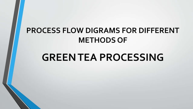 Process flow chart tea processing | PPTX | Home Appliances | Home & Garden