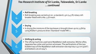 Process flow chart tea processing | PPTX