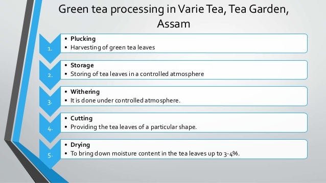 Process flow chart tea processing