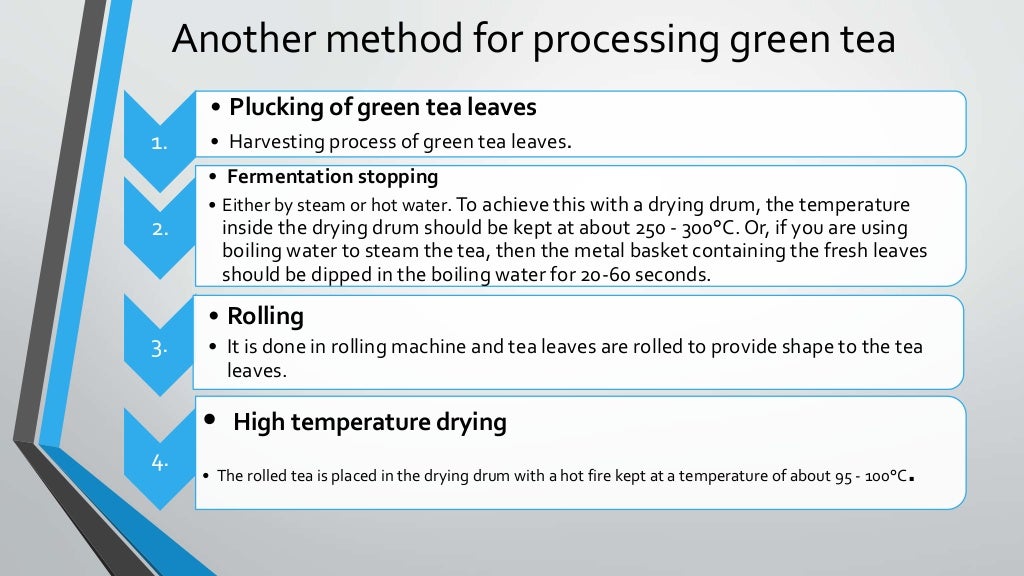 Process flow chart tea processing