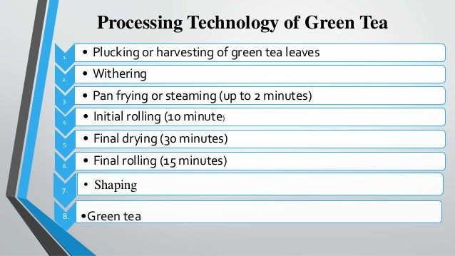 Process flow chart tea processing