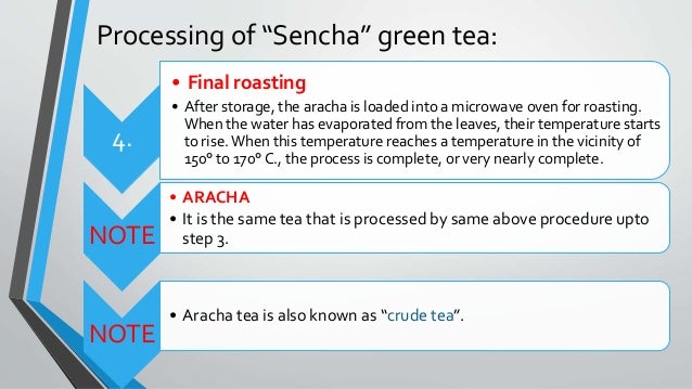Process flow chart tea processing