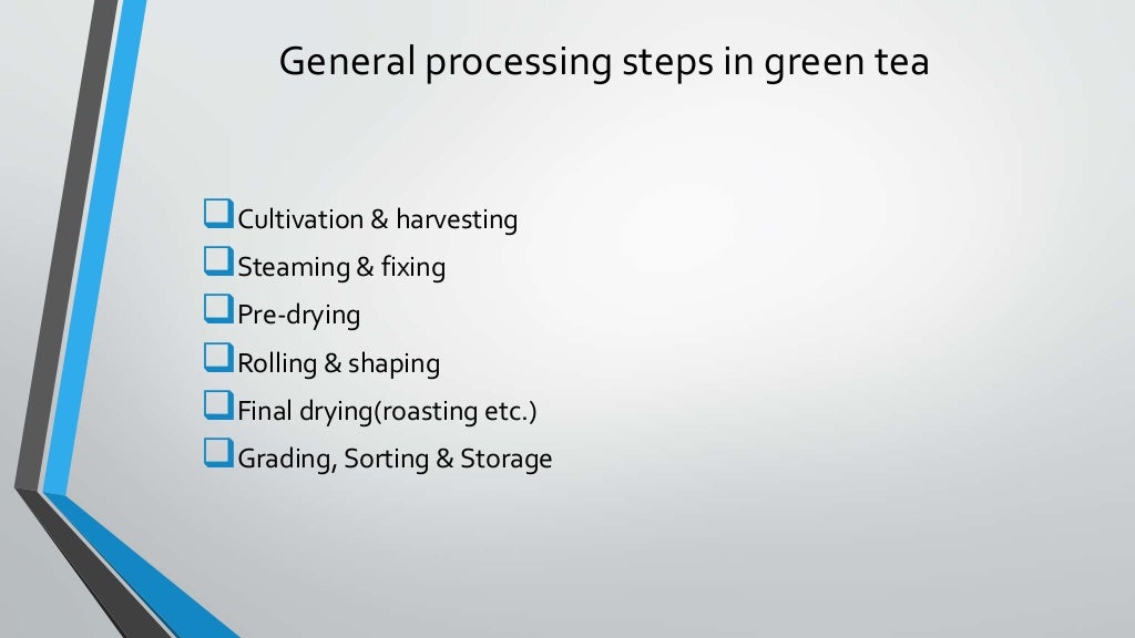 Process flow chart tea processing