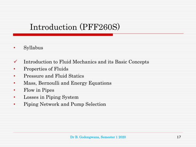 Process Fluid Flow Slide Show 1 Pptx