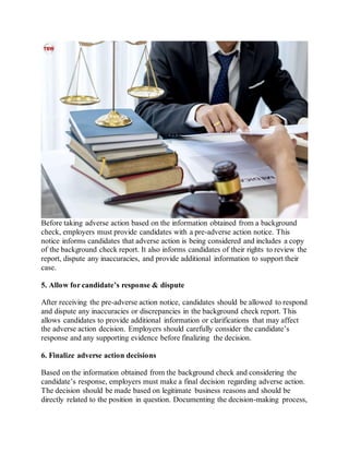 Adverse Action Process for Maintaining Compliance | The Enterprise ...