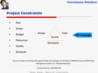 Project Management Framework - PMBOK 5 | PDF