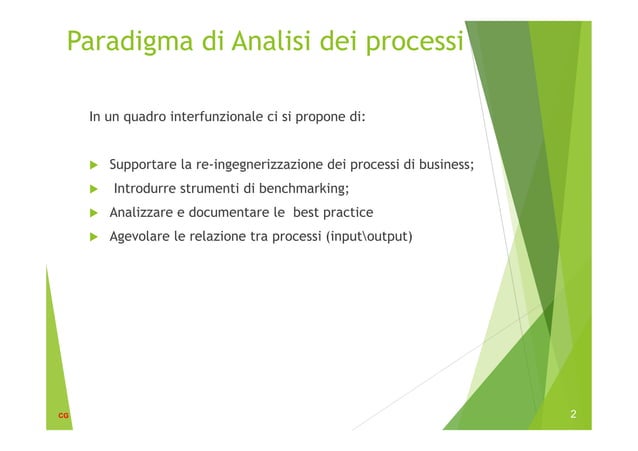 Process framework, paradigma operativo di analisi dei processi | PPT