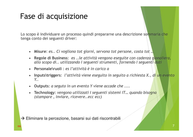 Process framework, paradigma operativo di analisi dei processi | PPT