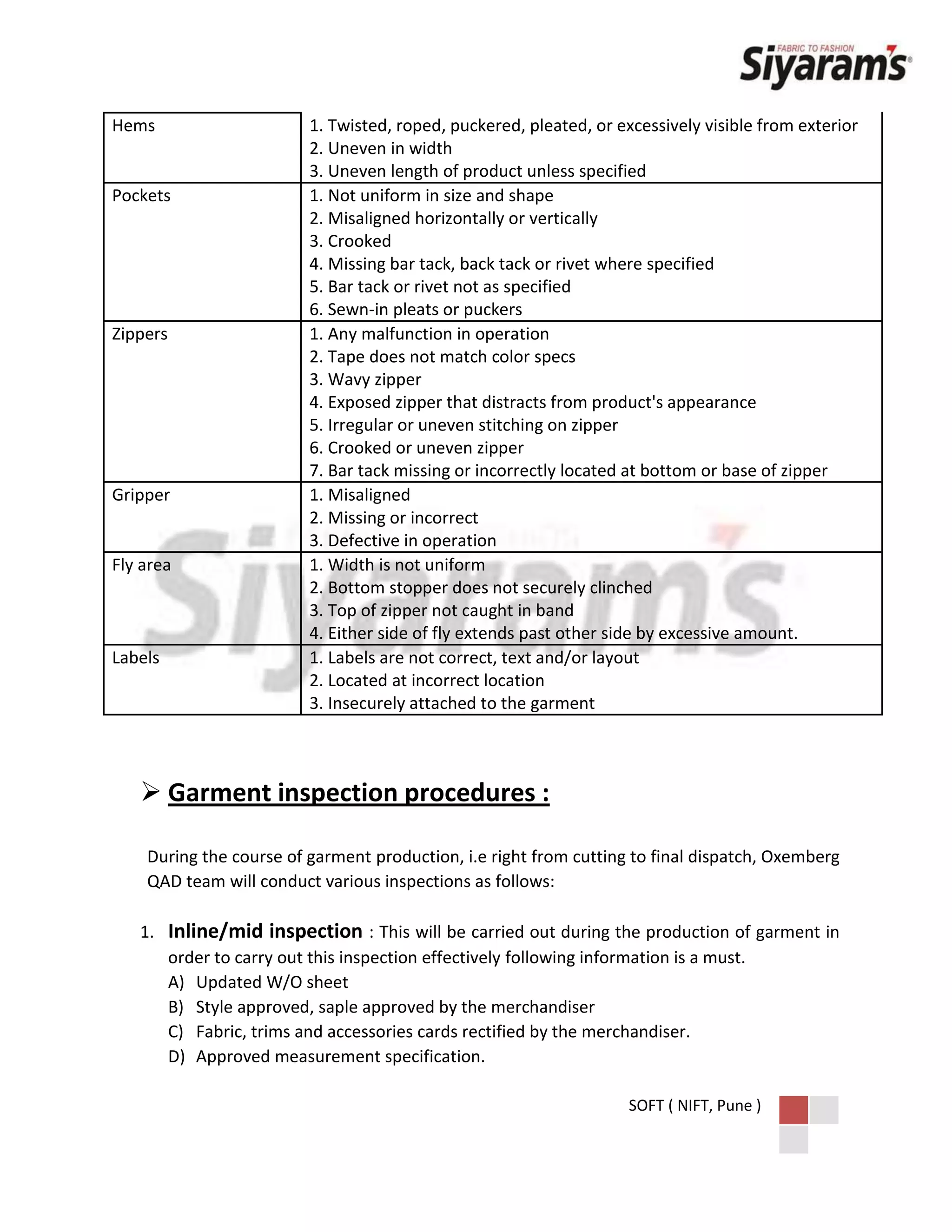 Garment manufacturing process from fabric to poduct | DOCX