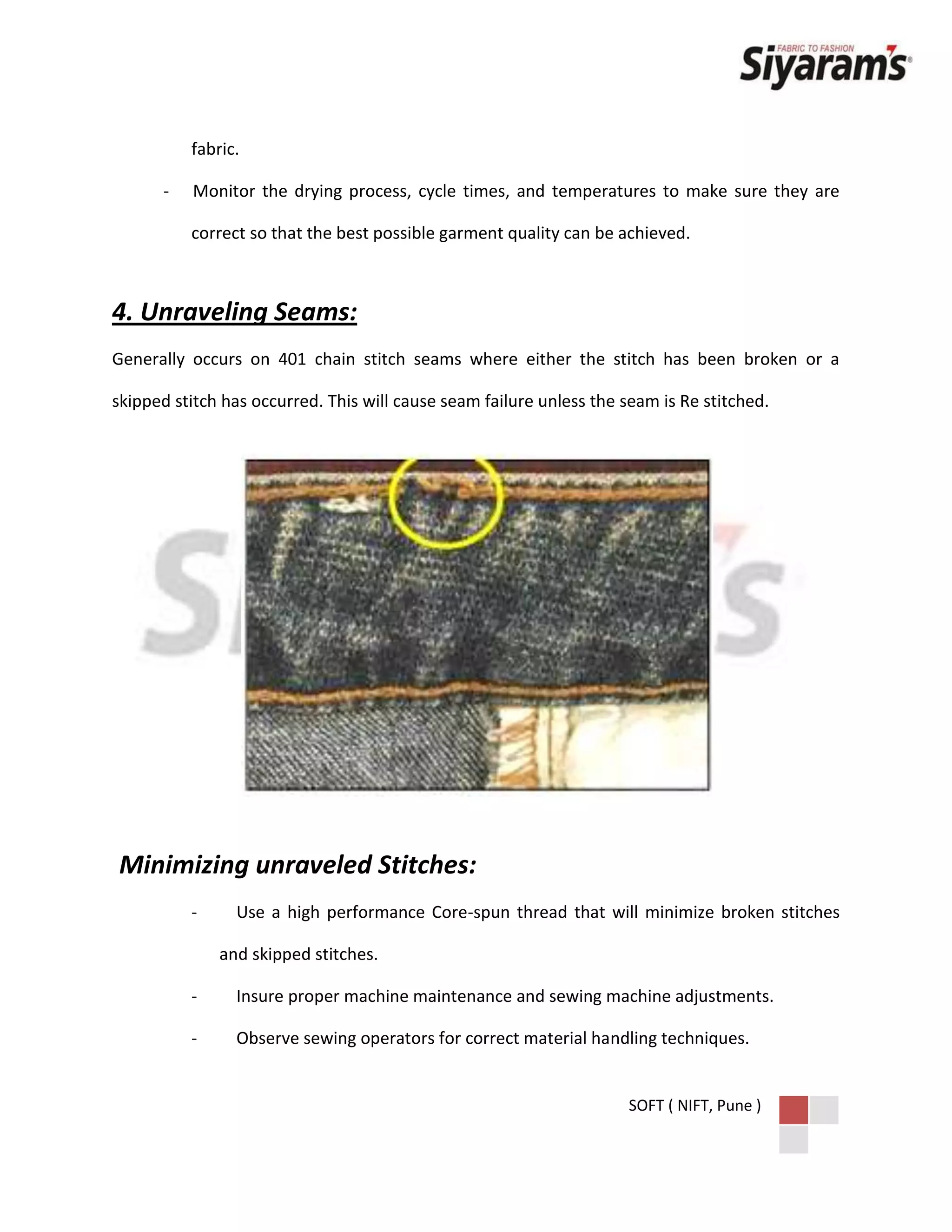 Garment manufacturing process from fabric to poduct | DOCX