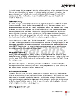 Garment manufacturing process from fabric to poduct | DOCX