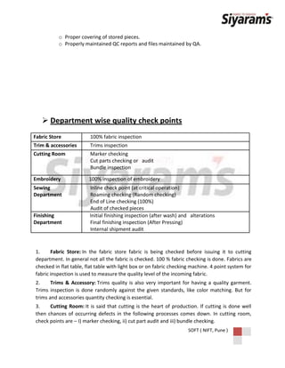 Garment manufacturing process from fabric to poduct | DOCX