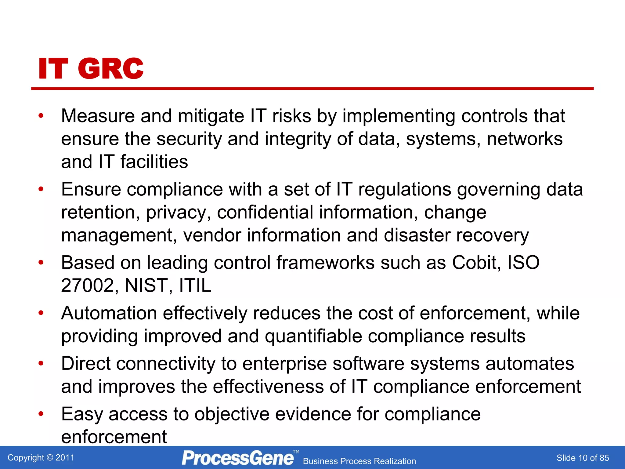 ProcessGene GRC Software Suite | PDF | Cloud Computing | Internet