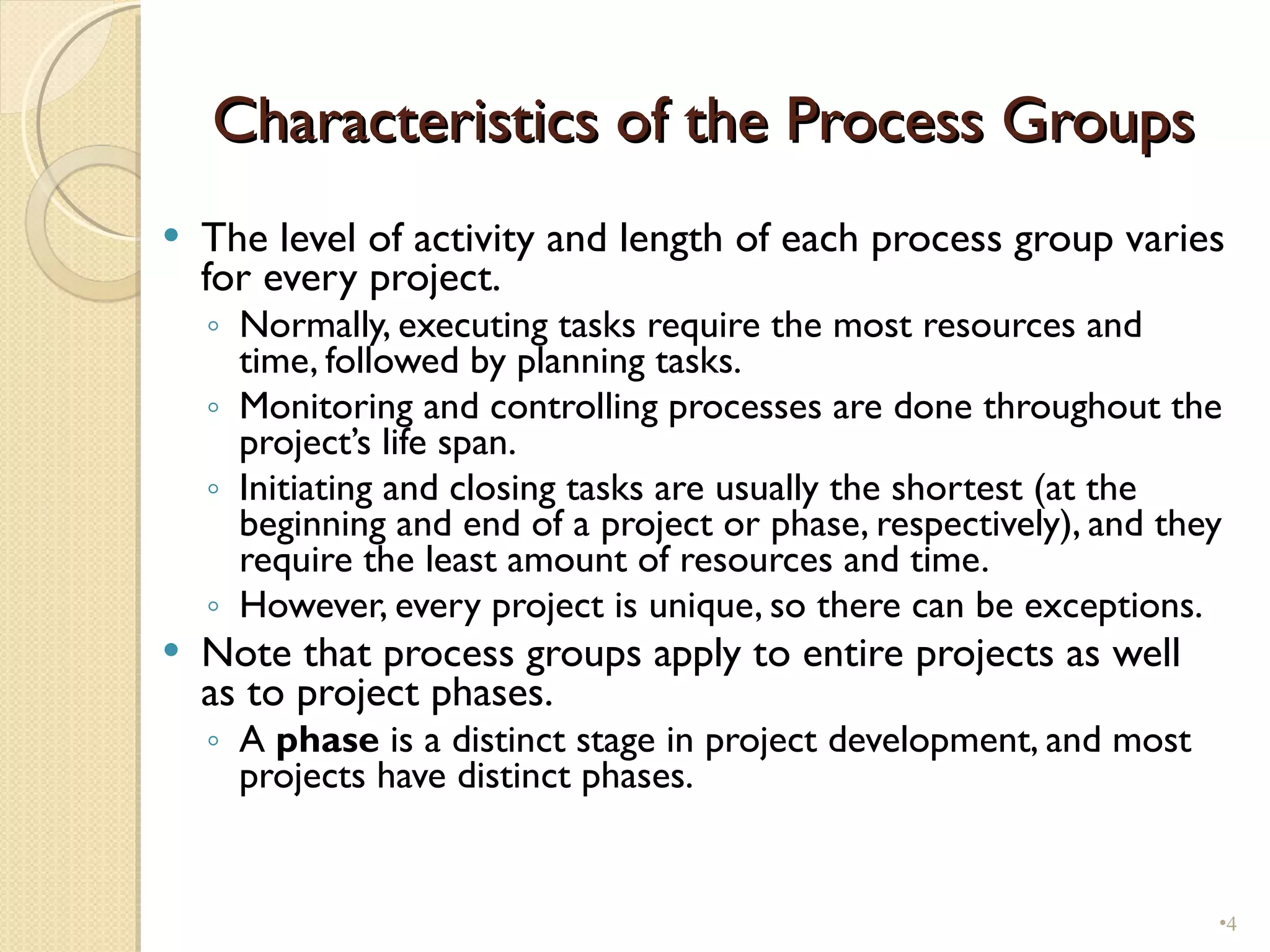 Project Management Process Groups | PPT