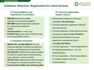Process guidelines for foreign companies exporting infant formula to ...