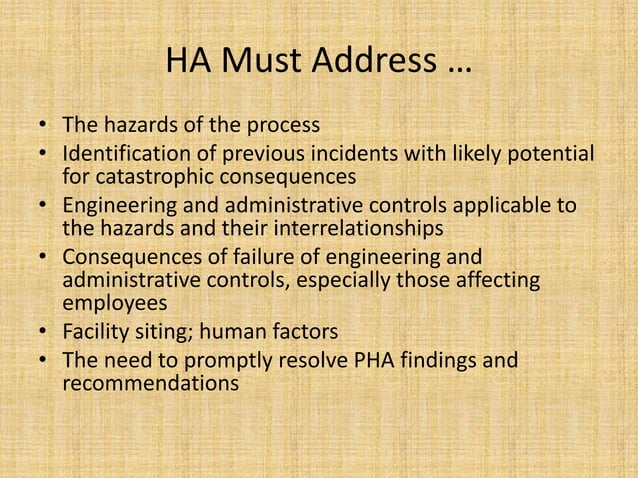Process hazard analysis 13,47 | PPT