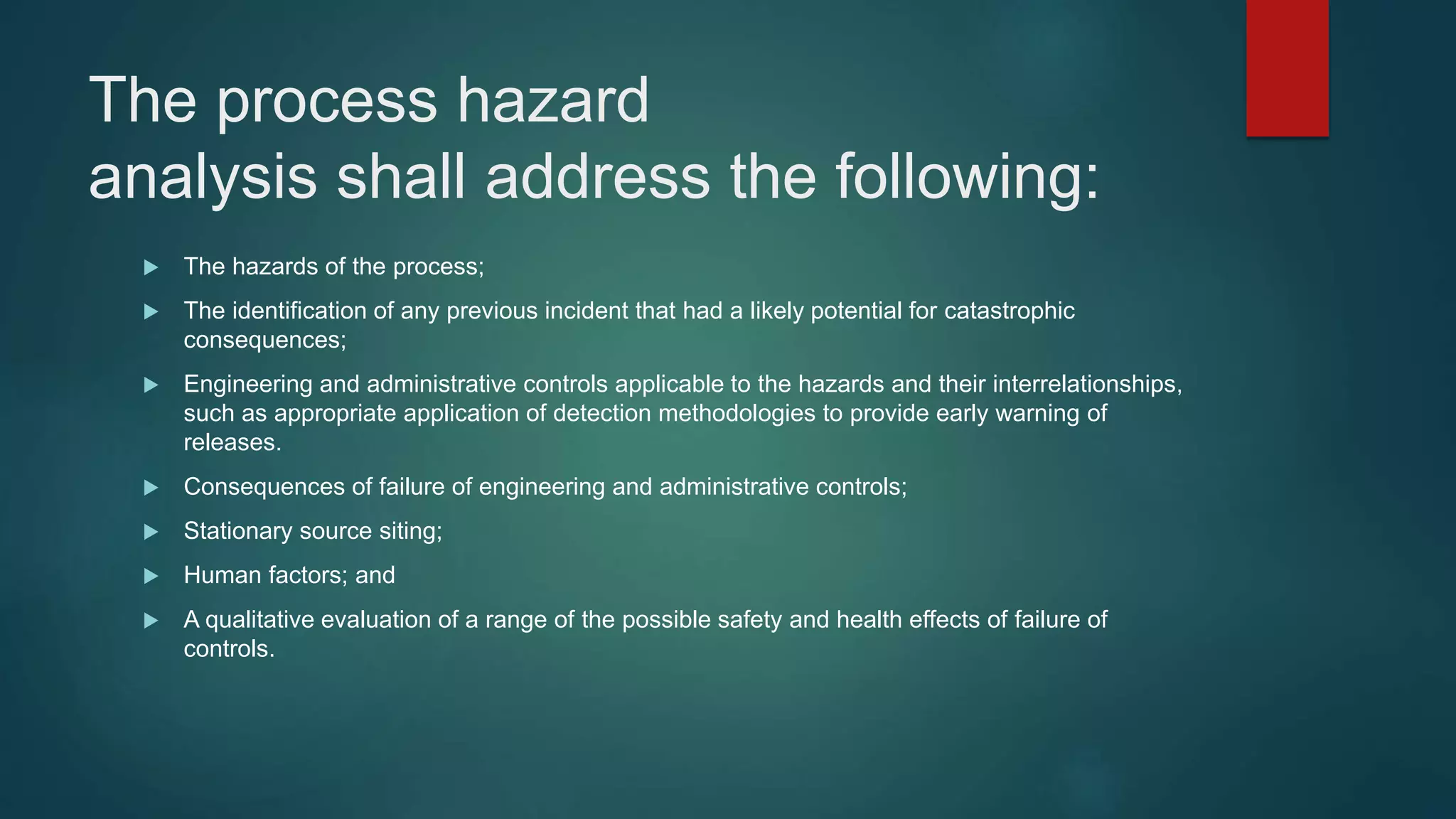 Process hazard analysis (pha) | PPTX
