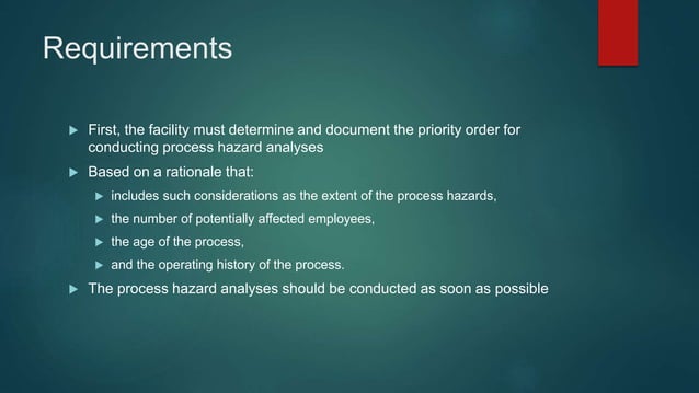 Process hazard analysis (pha) | PPTX | Science