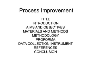 Process improvement | PPTX