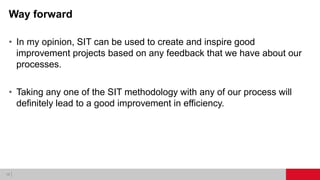 Systematic Inventive Thinking and Process improvements | PPT