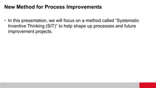 Systematic Inventive Thinking and Process improvements | PPT