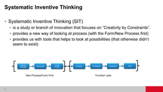 Systematic Inventive Thinking and Process improvements | PPT