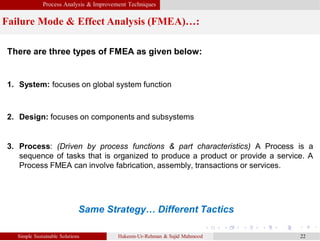 Process improvement techniques | PDF