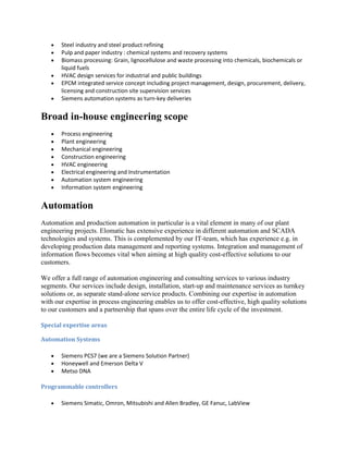 Process industry | DOCX