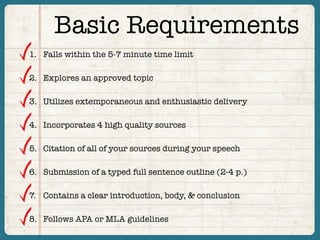 Process for Informative Speech & Audience Analysis | PPT