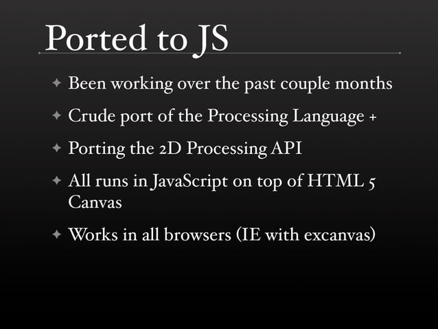 Processing and Processing.js