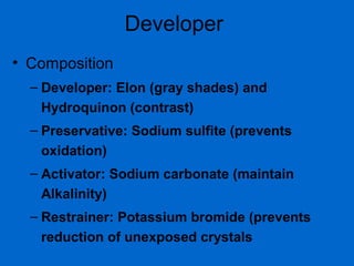 Dental Film Processing | PPT