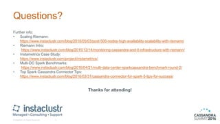 Processing 50,000 events per second with Cassandra and Spark | PPT