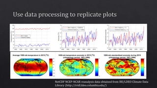 Processing data to understand climatology | PPTX | Weather | Science