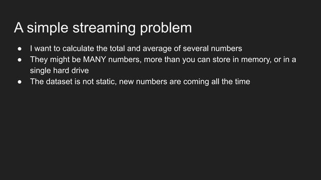 Processing and analysing streaming data with Python. Pycon Italy 2022 | PPT