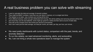 Processing and analysing streaming data with Python. Pycon Italy 2022 | PPT