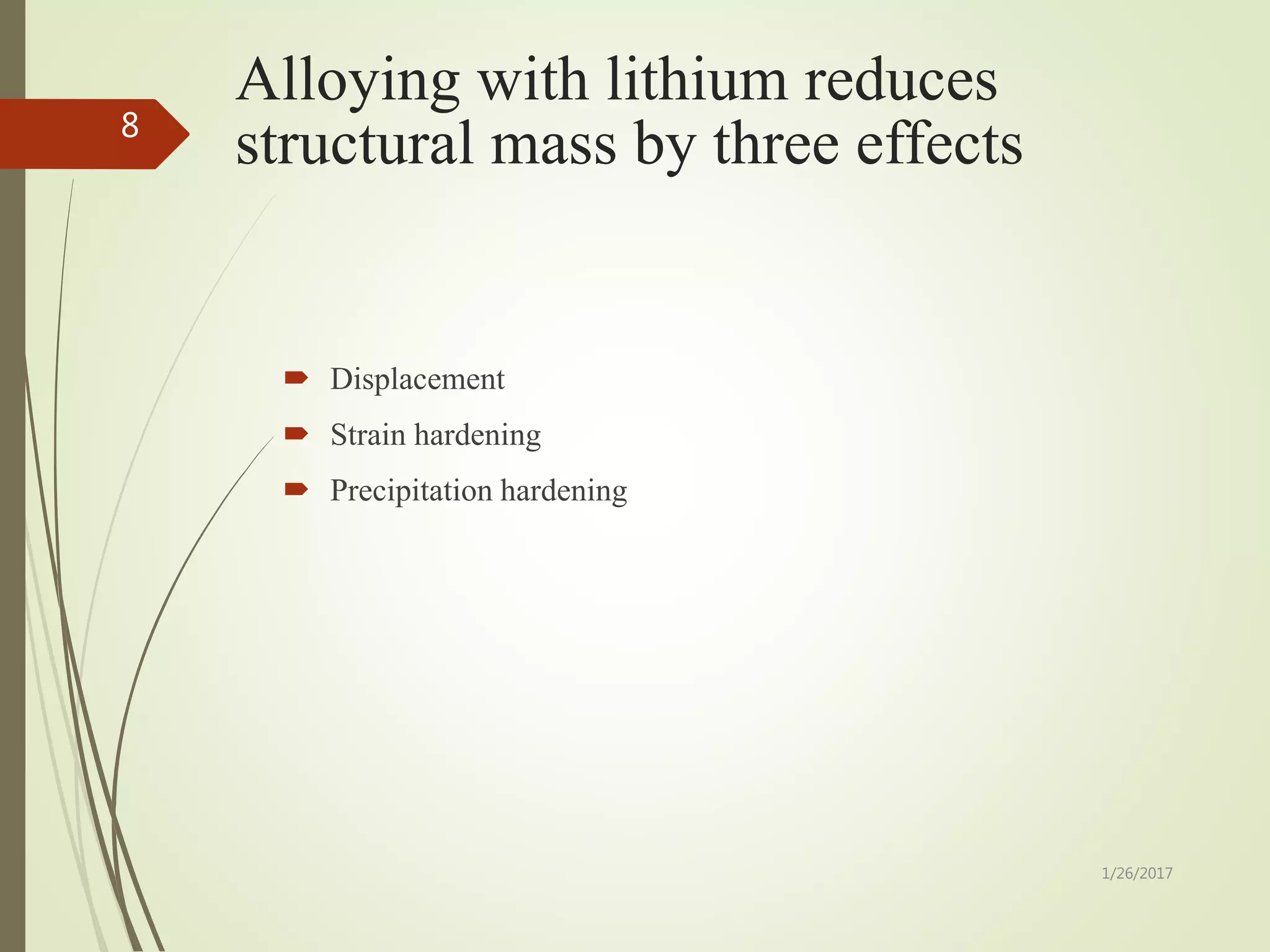 Processing and application of al li alloys | PPTX