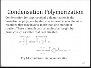 Processing and applications of polymers | PPTX