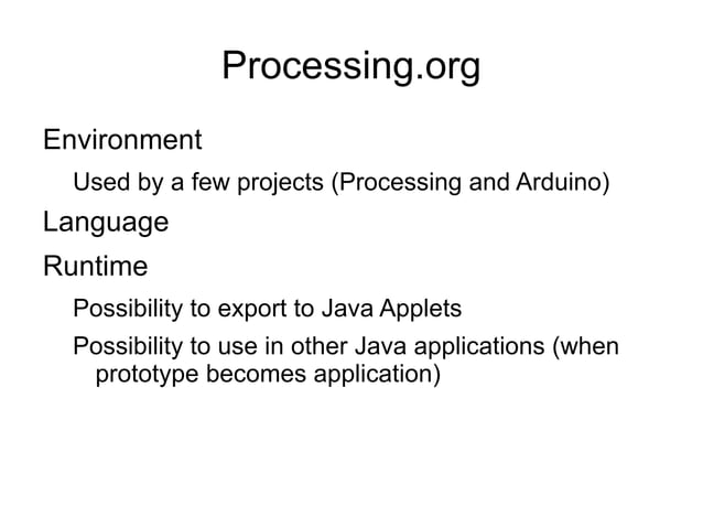 Processing and Arduino | PPT