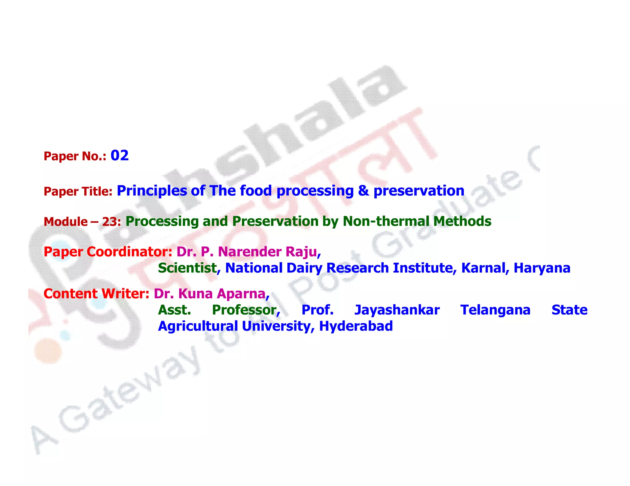 Processing and Preservation by Non-thermal Methods.pdf