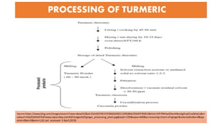 Processing and value added products of Turmeric and Ginger | PPTX